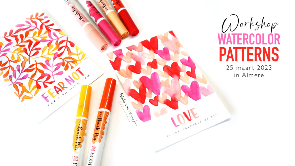 Women Event Almere 2023 - Workshop Watercolor Patterns - Maker is Me