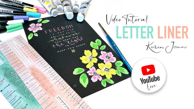 Letter Liner, wat is het?! - Maker is Me - Karin Joan